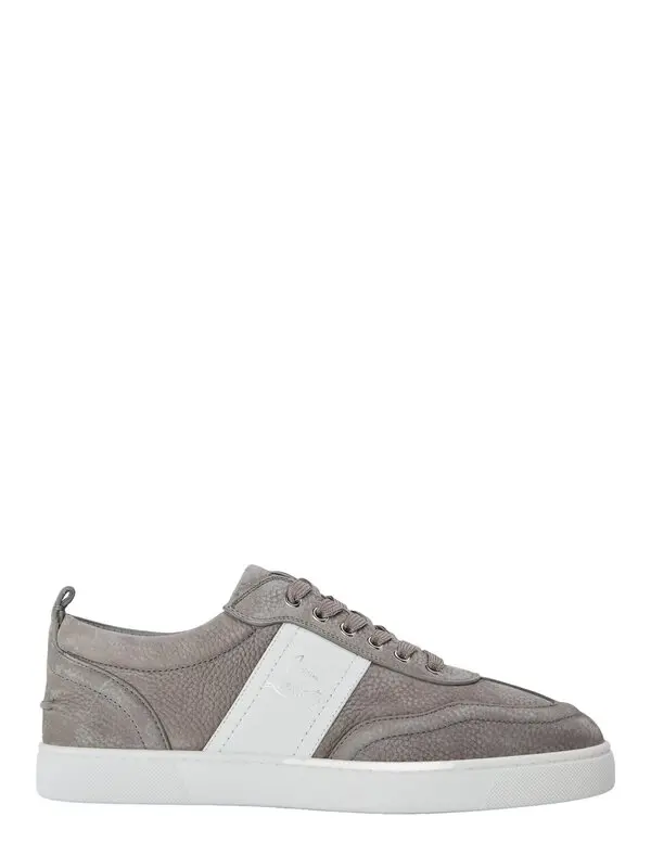 CHRISTIAN LOUBOUTIN Color Blocked Low Top Trainers - Gray