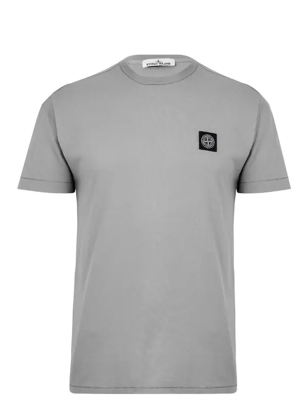 Stone Island Cotton Compass Logo Patch T-shirt - No