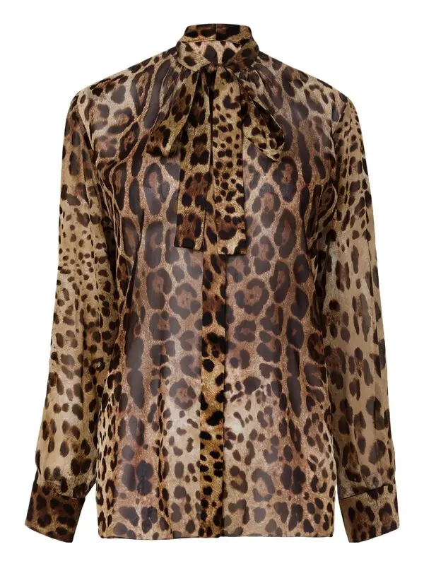 Dolce & Gabbana Leopard Print Shirt - No