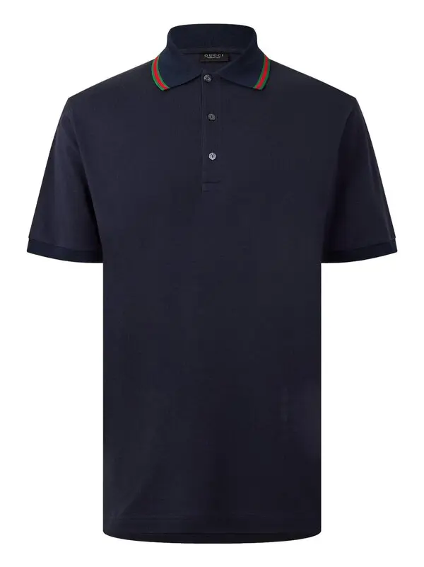 Gucci Short-sleeve Polo Shirt - Blue