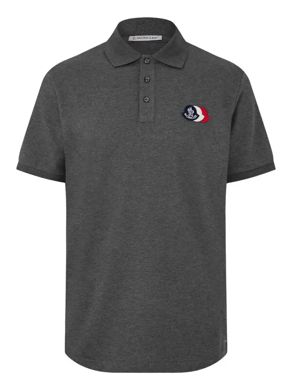 Moncler Short Sleeve Polo Shirt - Black
