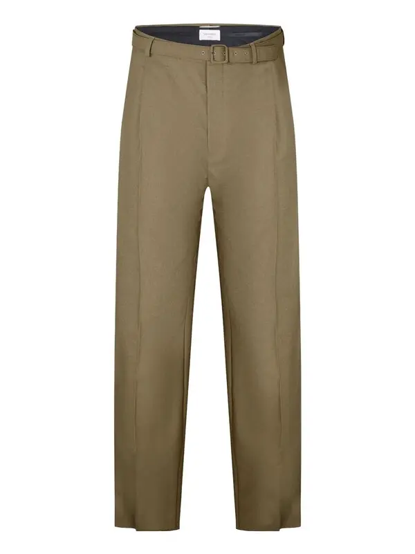 Saint Laurent Straight Leg Trousers - Brown