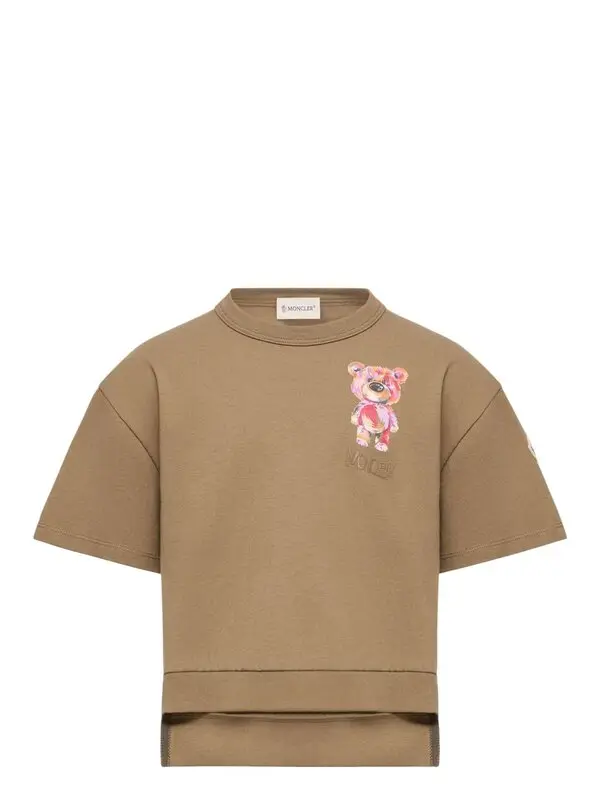 Moncler Cotton Jersey T-shirt - Brown