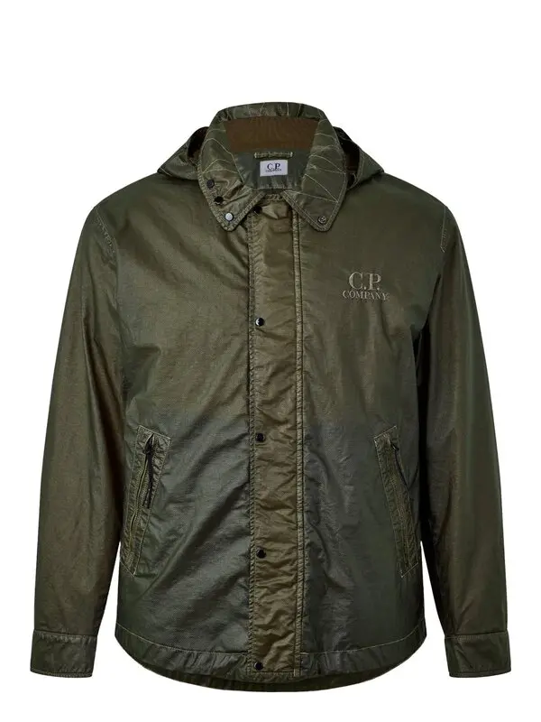 C.P. COMPANY Technical Hooded Jacket - Black