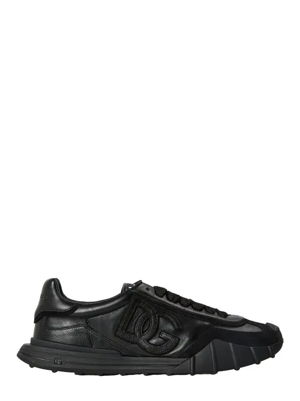 Dolce & Gabbana Paneled Low-top Sneakers - Black