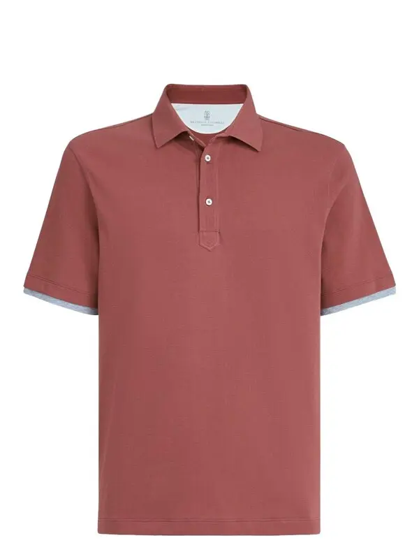Brunello Cucinelli Short-sleeve Polo Shirt - Brown