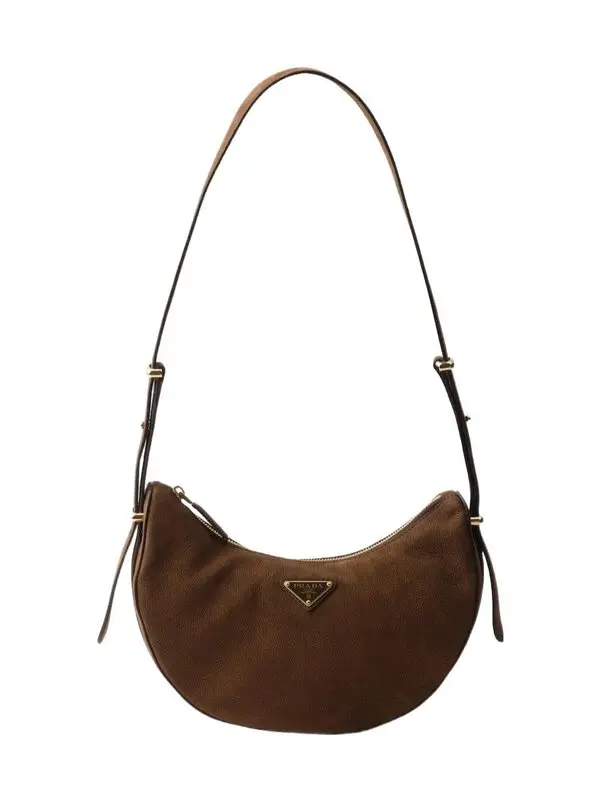 Prada Small Nubuck Leather Bag - Cocoa Brown