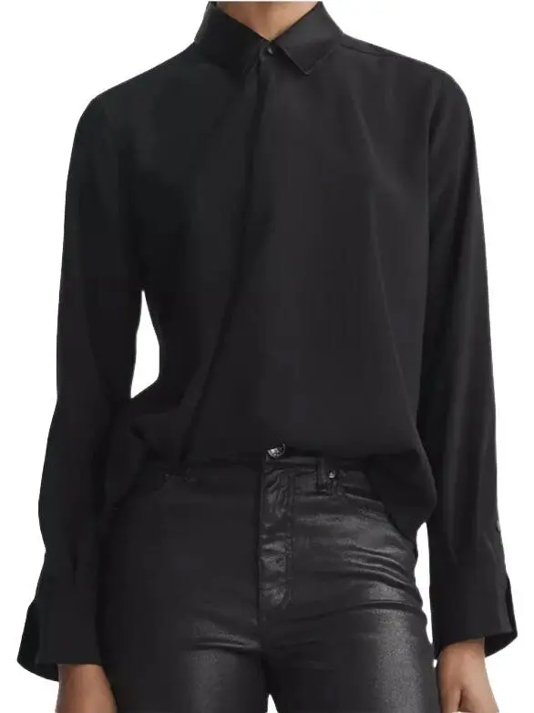 Rag & Bone Long Sleeve Shirt - Black