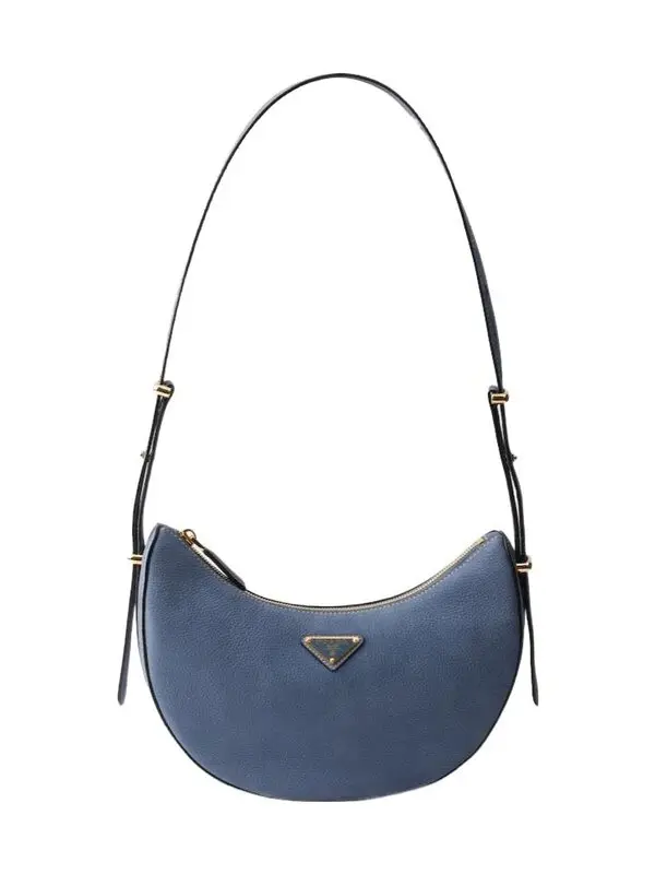 Prada Small Nubuck Leather Bag - Aviation Blue