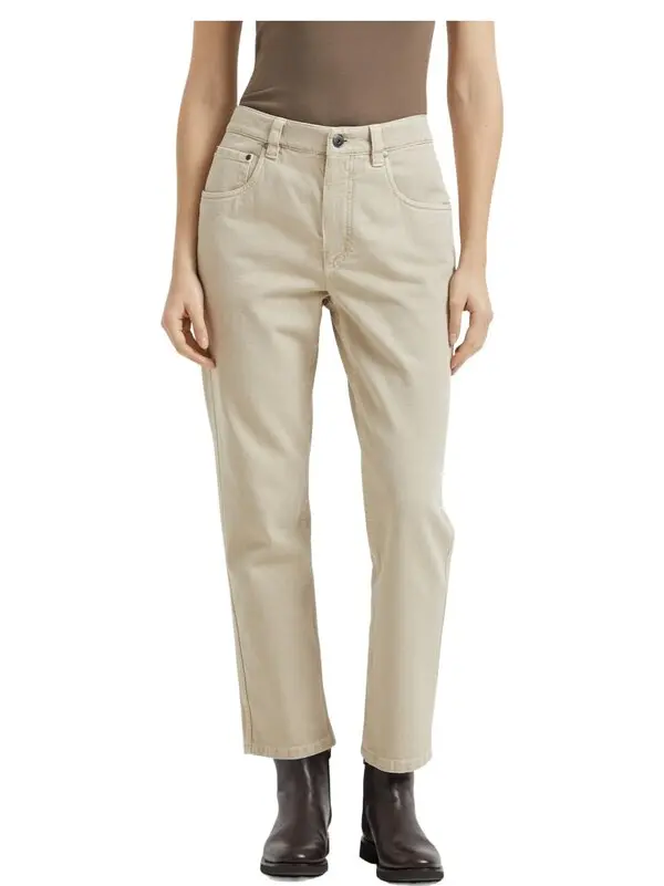 Brunello Cucinelli Straight-leg Trousers - Nude