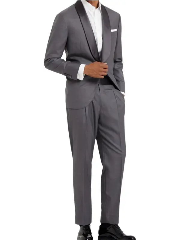 Brunello Cucinelli Single-breasted Wool Suit - Grey