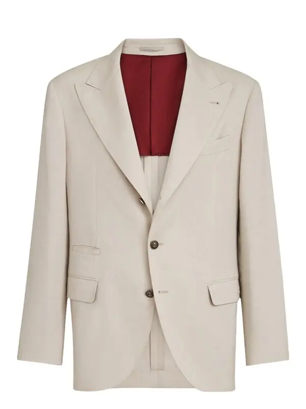 Brunello Cucinelli Peak-lapels Blazer - Nude