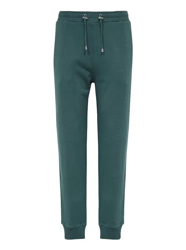 Balmain Logo Patch Drawstring Track Pants - Blue
