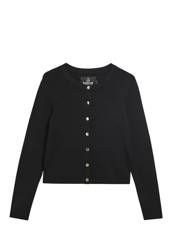 Barbour Button-front Knit Cardigan - Black