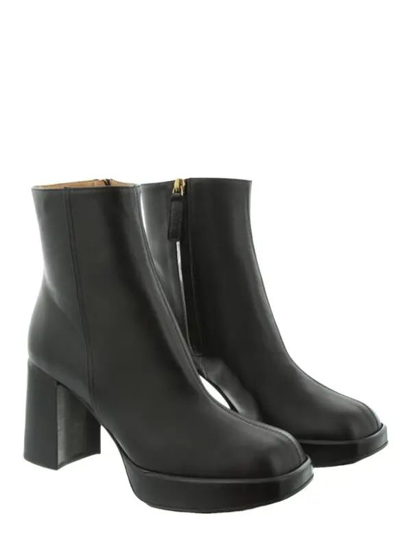 TOD'S 80mm Square-toe Leather Boots - Black