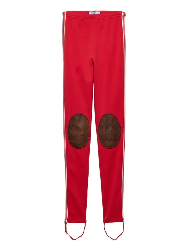 Prada Fleece Leggings - Red