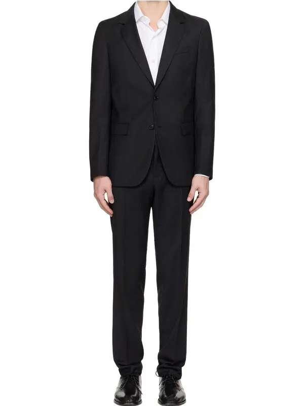Hugo Boss Micro-patterned Slim Fit Suit - Black
