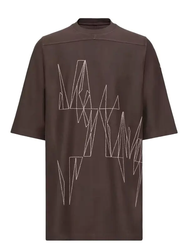 Moncler Rick Owens Jumbo Cotton T-shirt - Brown