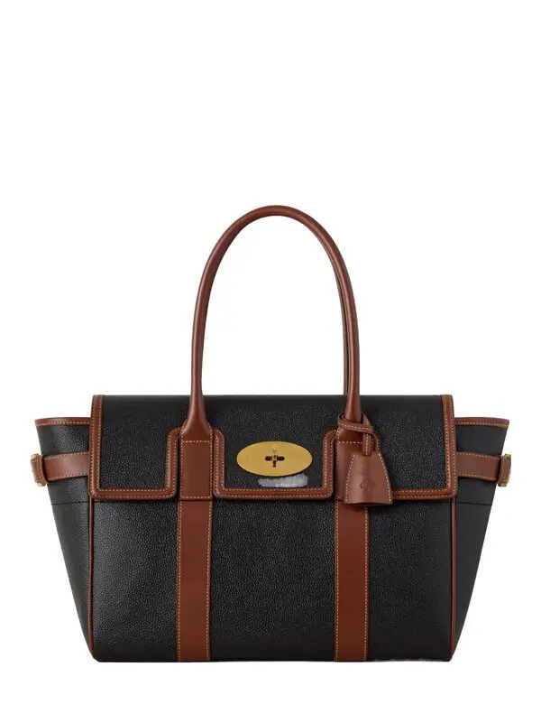 Mulberry Color Block Single Shoulder Bag - Black