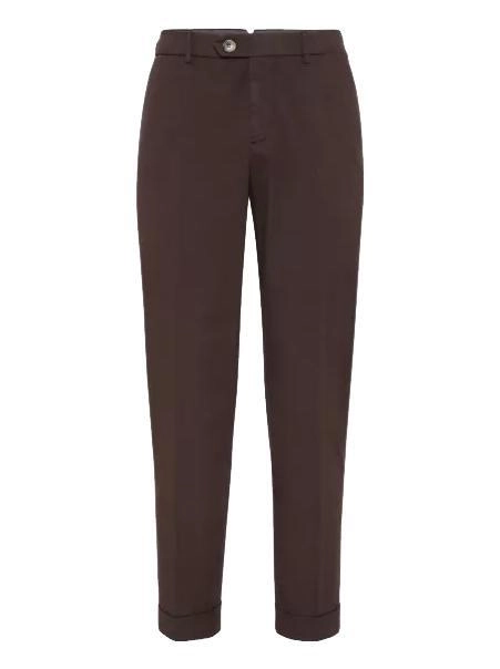 Brunello Cucinelli Pressed Crease Pants - Black