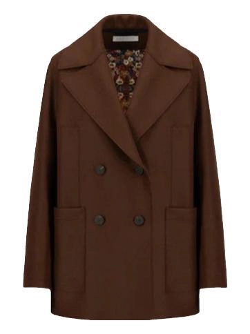 Harris Wharf London Double-breasted Wool Jacket - Brown