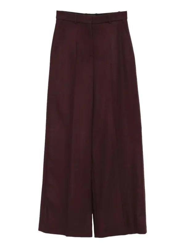 JOSEPH Alana Pleated-front Trousers - Black