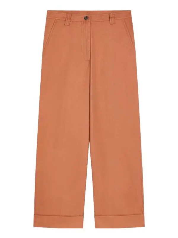 Dries Van Noten Cotton Trousers - Light Rust Color