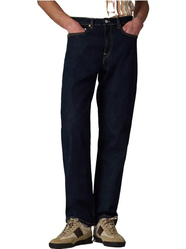 Paul Smith Relaxed Tapered-fit Organic Vintage Stretch Jeans - Black