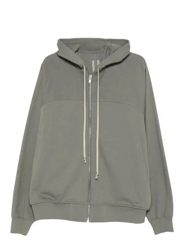 Rick Owens Zipped Windbreaker Hoodie - Green