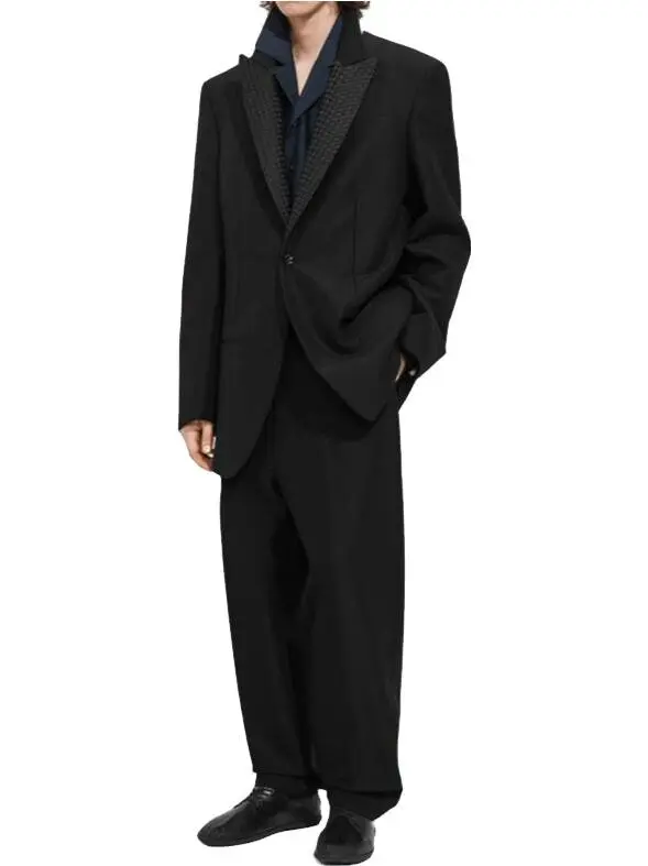 Bottega Veneta Mohair And Wool Shawl Lapel Jacket - No