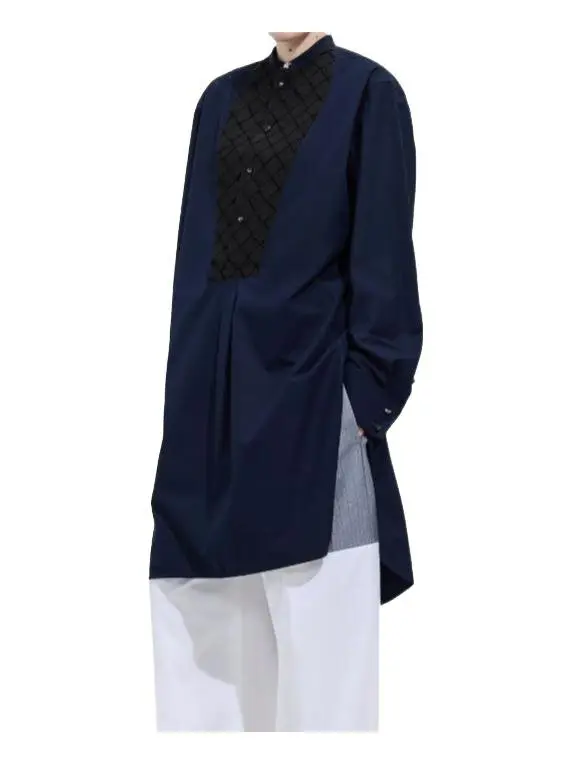 Bottega Veneta Cotton Poplin Long Sleeve Top - Black