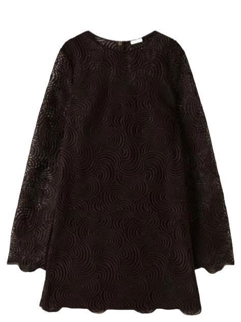 JOSEPH Amira Corded Lace Mini Dress - Cocoa