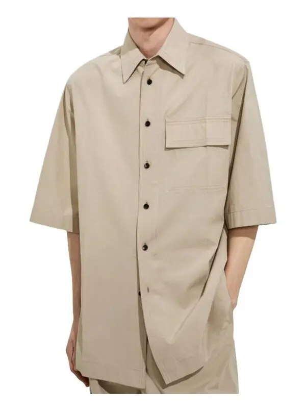 Bottega Veneta Cotton Toile Shirt - Nude