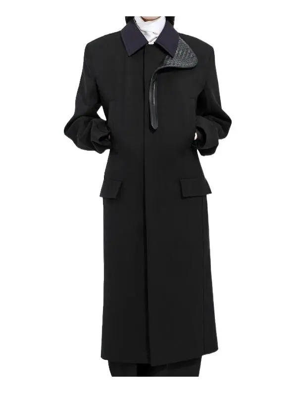 Bottega Veneta Wool And Mohair Coat - Black