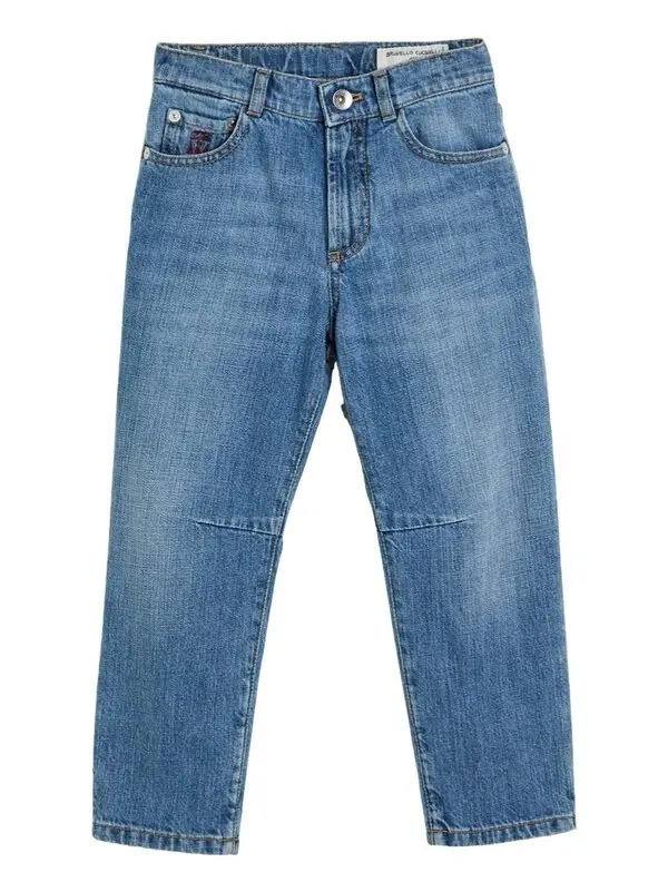 Brunello Cucinelli Belt-loop Jeans - Light Denim