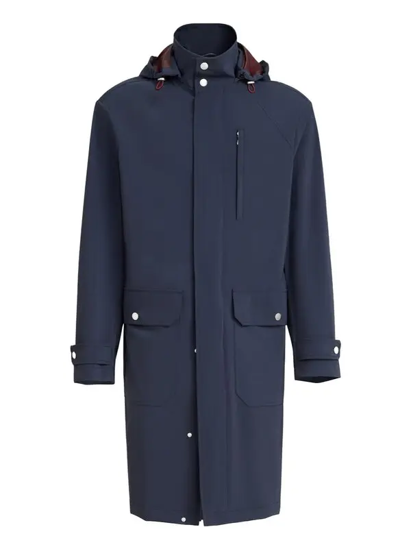 Brunello Cucinelli Detachable Hood Parka Coat - Black