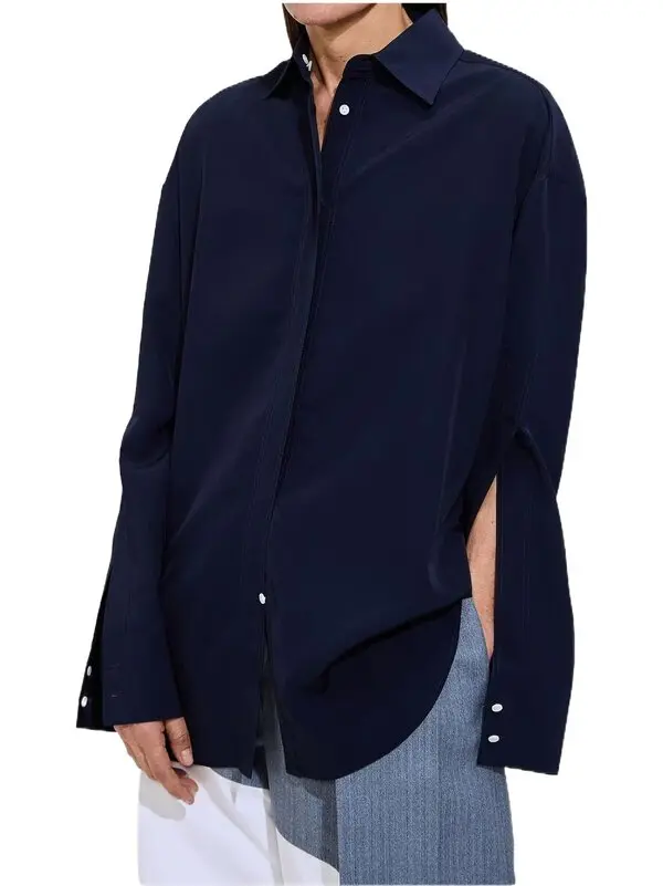 Bottega Veneta Fluid Silk And Viscose Shirt - Black