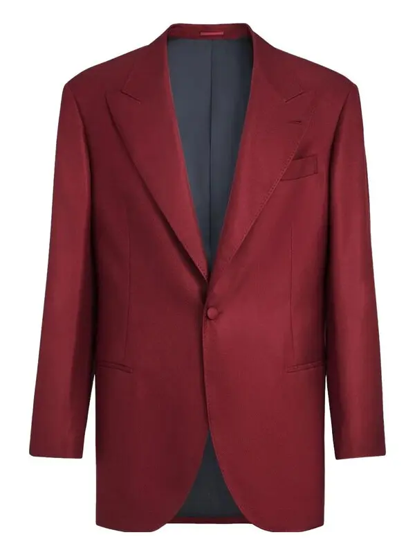 Brunello Cucinelli Peaked-lapels Blazer - Red