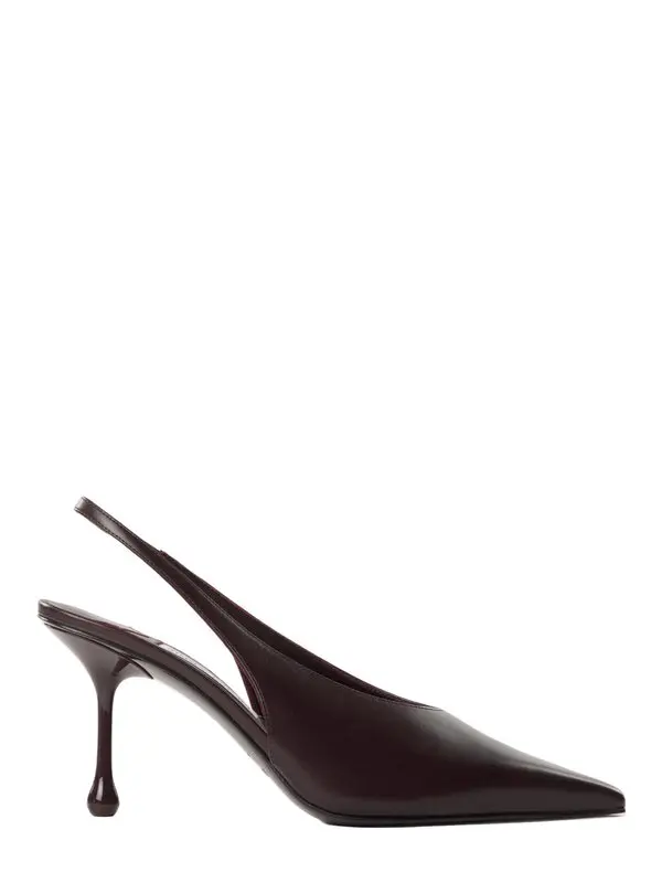 JIMMY CHOO Open-back Pointed Toe High-heeled Sandals - Black