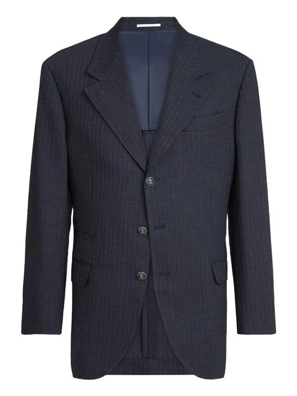 Brunello Cucinelli Long-sleeves Blazer - Black
