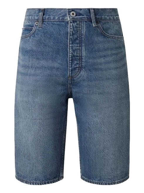 Hugo Boss Denim Shorts With Belt Loops - Blue