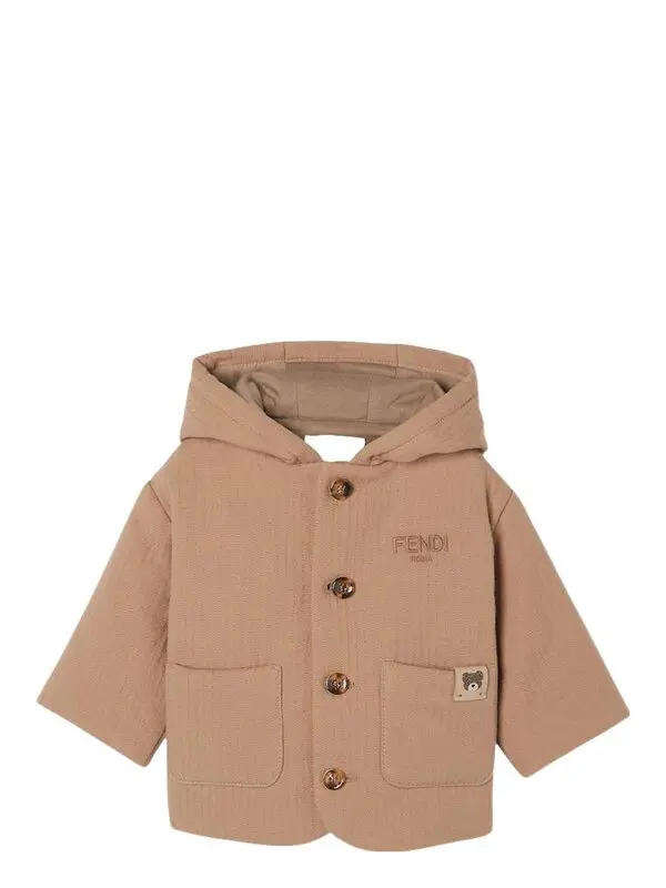 Fendi Hooded Ear Jacket - Brown