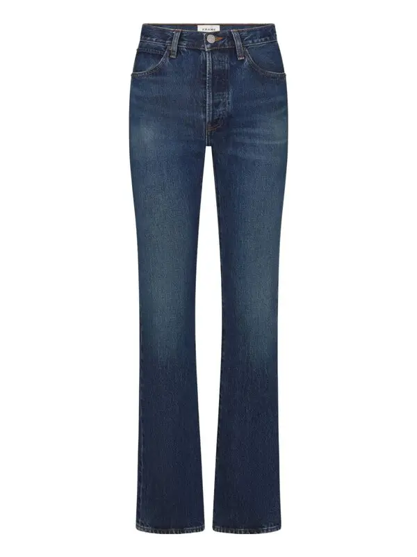 FRAME Multi-pocket Jeans With Button Closure - Blue