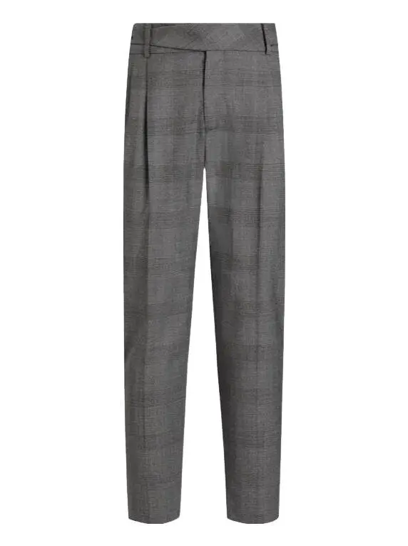 Dolce & Gabbana Plaid Tailored Trousers - Gray