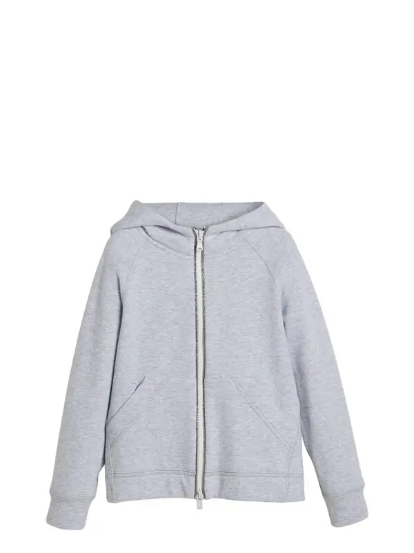 Brunello Cucinelli Cotton Zip-up Hoodie - Light Gray