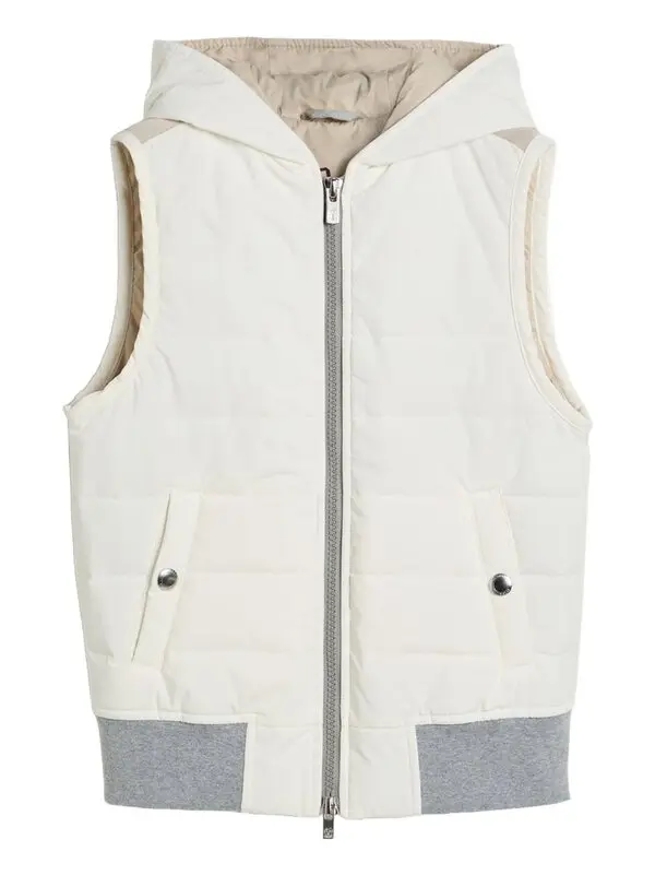 Brunello Cucinelli Bonded Taffeta Gilet - Panama