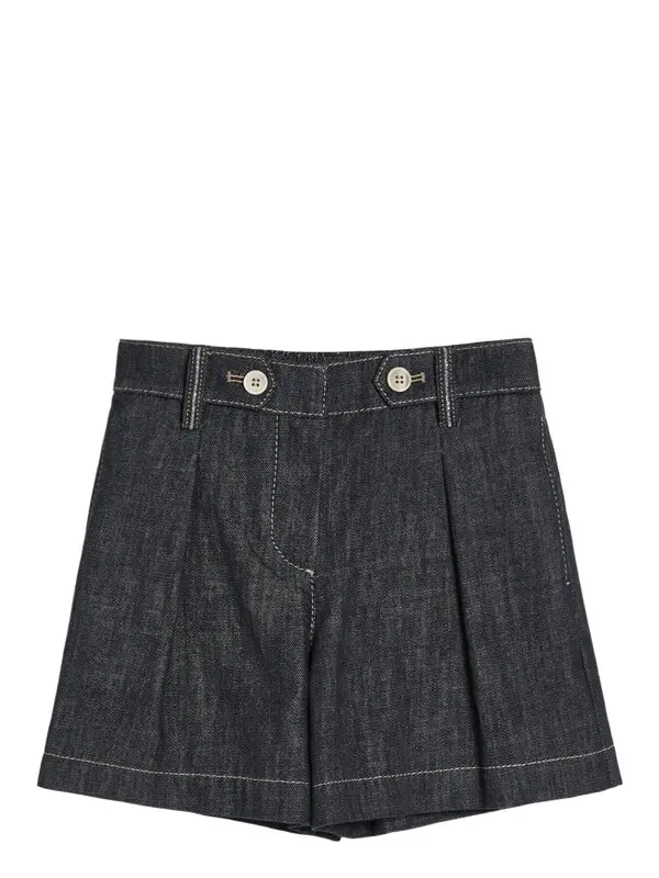 Brunello Cucinelli Button Detailed Sailor Shorts - Black