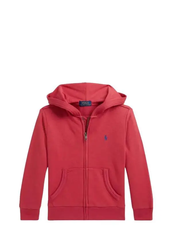 Polo Ralph Lauren Logo Embroidered Zip-fastening Hoodie - Red