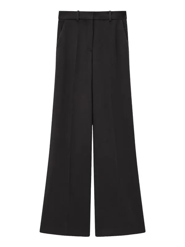 JOSEPH Alana Pleated-front Trousers - Black