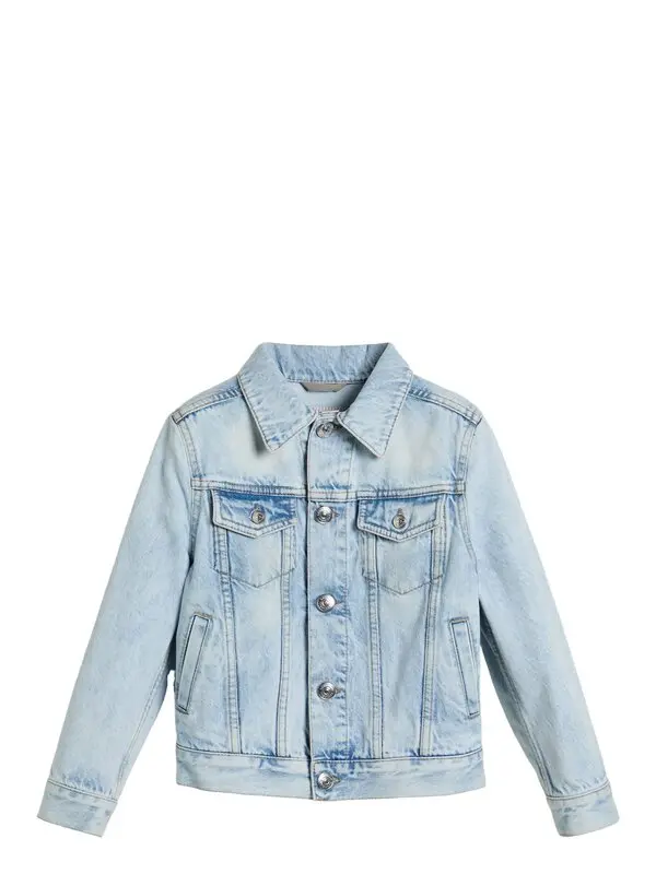 Brunello Cucinelli Denim Jacket With Four Pockets - Blue